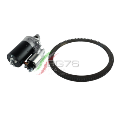 ELECTRIC STARTER MOTOR + CROWN KIT ad. RUGGERINI RD/RF 80/81/90/91 MC71 ...